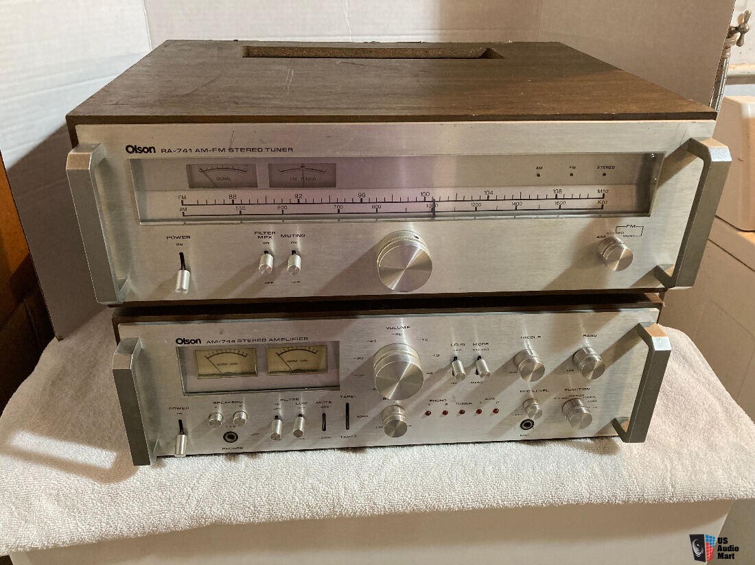 Olson AM 744 & RA 741 Amp and Tuner For Parts Or Repair For Sale - US ...