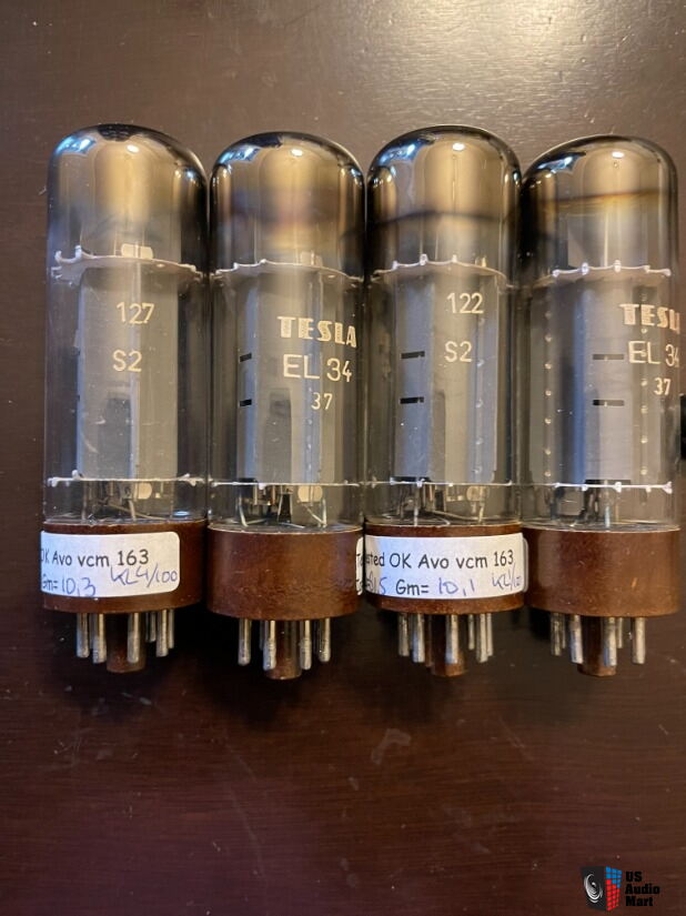 Tesla EL34 Tubes Matched Quad For Sale - US Audio Mart