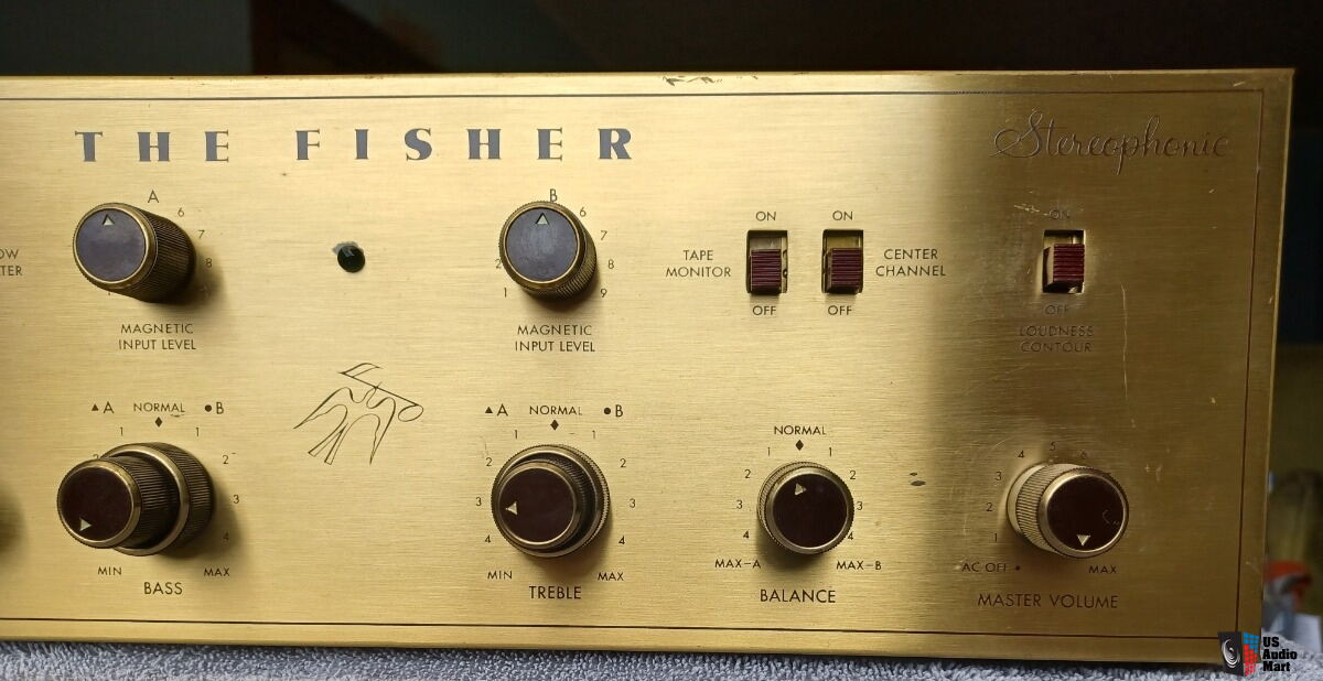 Fisher X-100 Master Control Amplifier Serviced Sounds Great Tube Phono ...