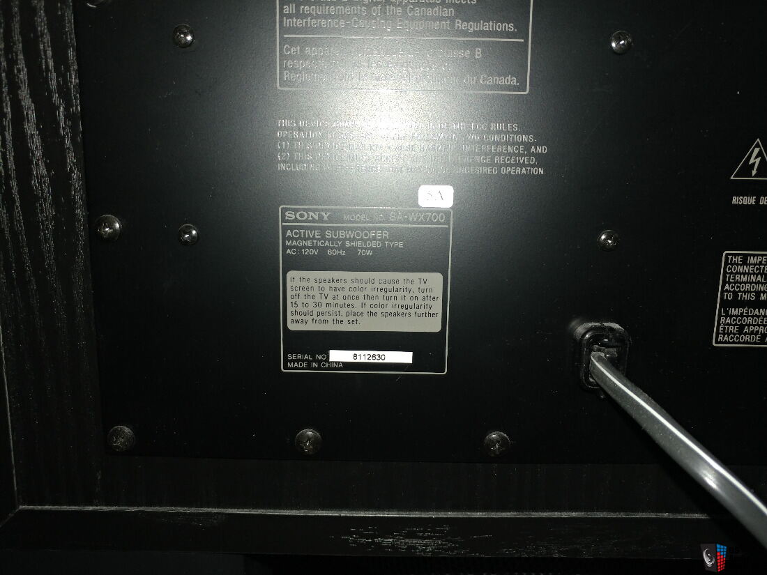 Sony SA-WX700 Active Subwoofer Photo #3843820 - US Audio Mart