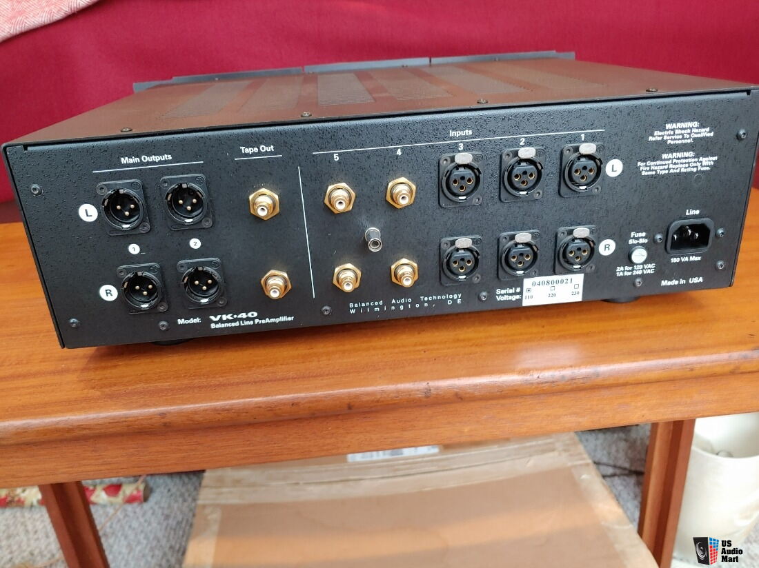 Balanced Audio Technology (BAT) VK-40 SS preamp Photo #3847269 - US ...
