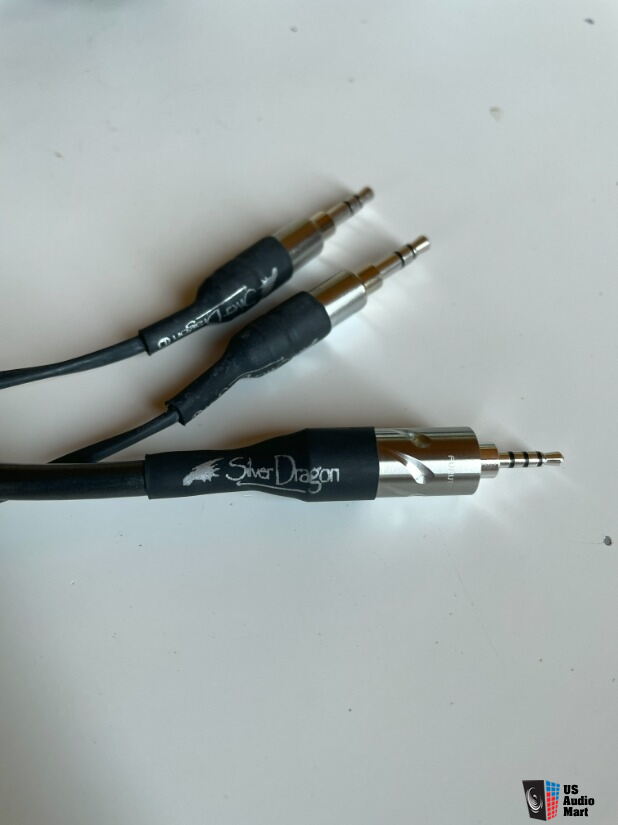 10 foot Moon Audio Silver Dragon Headphone Cable, 2.5mm TRRS connector ...