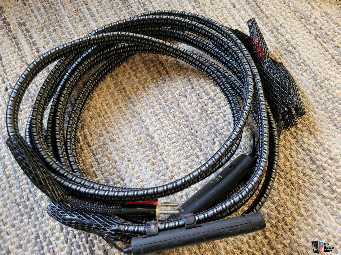 Audioquest K2 Speaker Cables (8 foot pair), Silver Banana to Banana ...