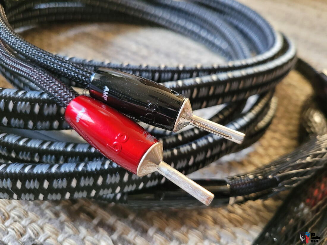 Audioquest K2 Speaker Cables (8 foot pair), Silver Banana to Banana ...