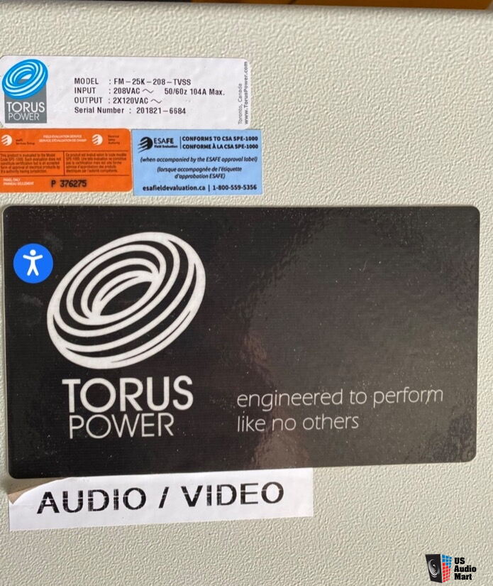 Reduced + Free Shipping: Torus FM25k 208v massive toroidal isolation ...