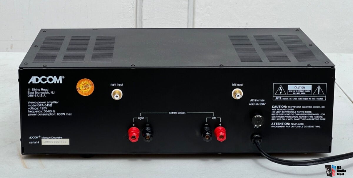 Adcom GFA-545ii and GTP-500ii, AP tested and performance verified Photo ...