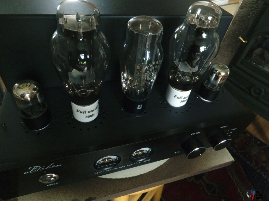 Stno Single ended 300B Amp,3 sets of new 300 Triodes,vintage chrome top ...
