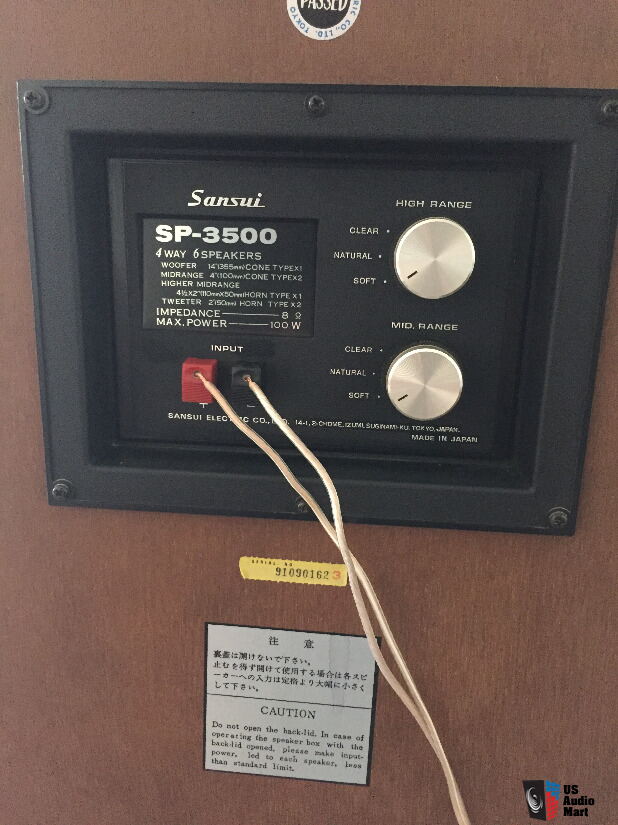Sansui SP-3500 STEREO Speakers Photo #3876689 - US Audio Mart