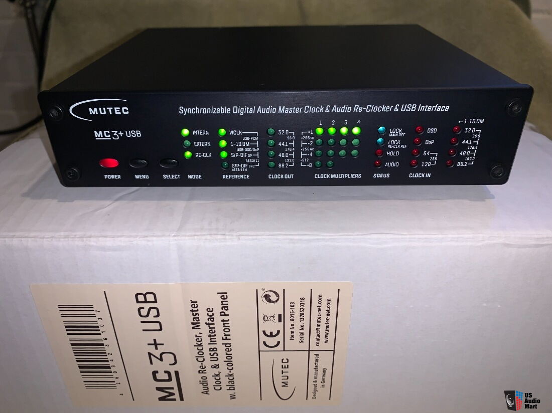 Mutec MC-3+ Smart Clock USB, digital to digital, superb re-clocker ...