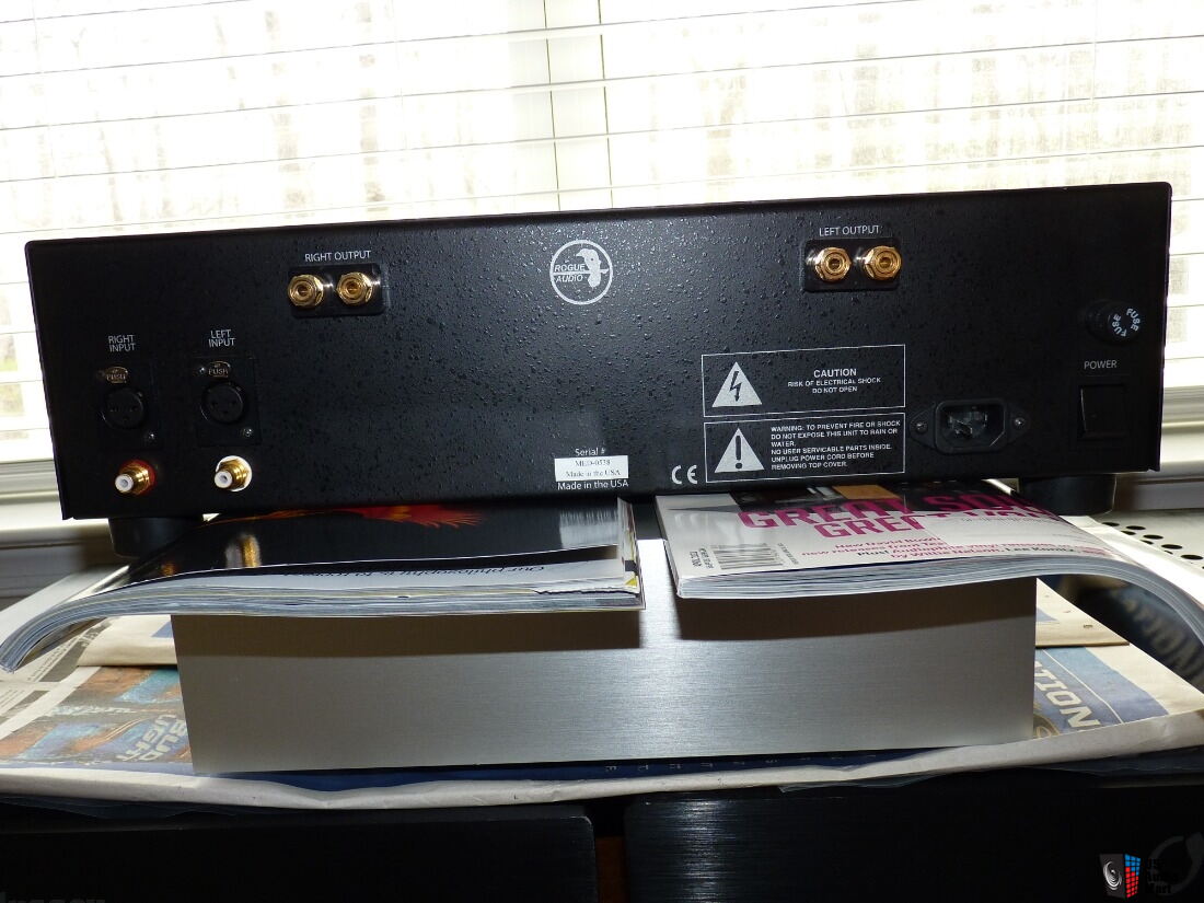 Rogue Audio Medusa stereo tube hybrid Class D amp, silver, 200/400 WPC ...