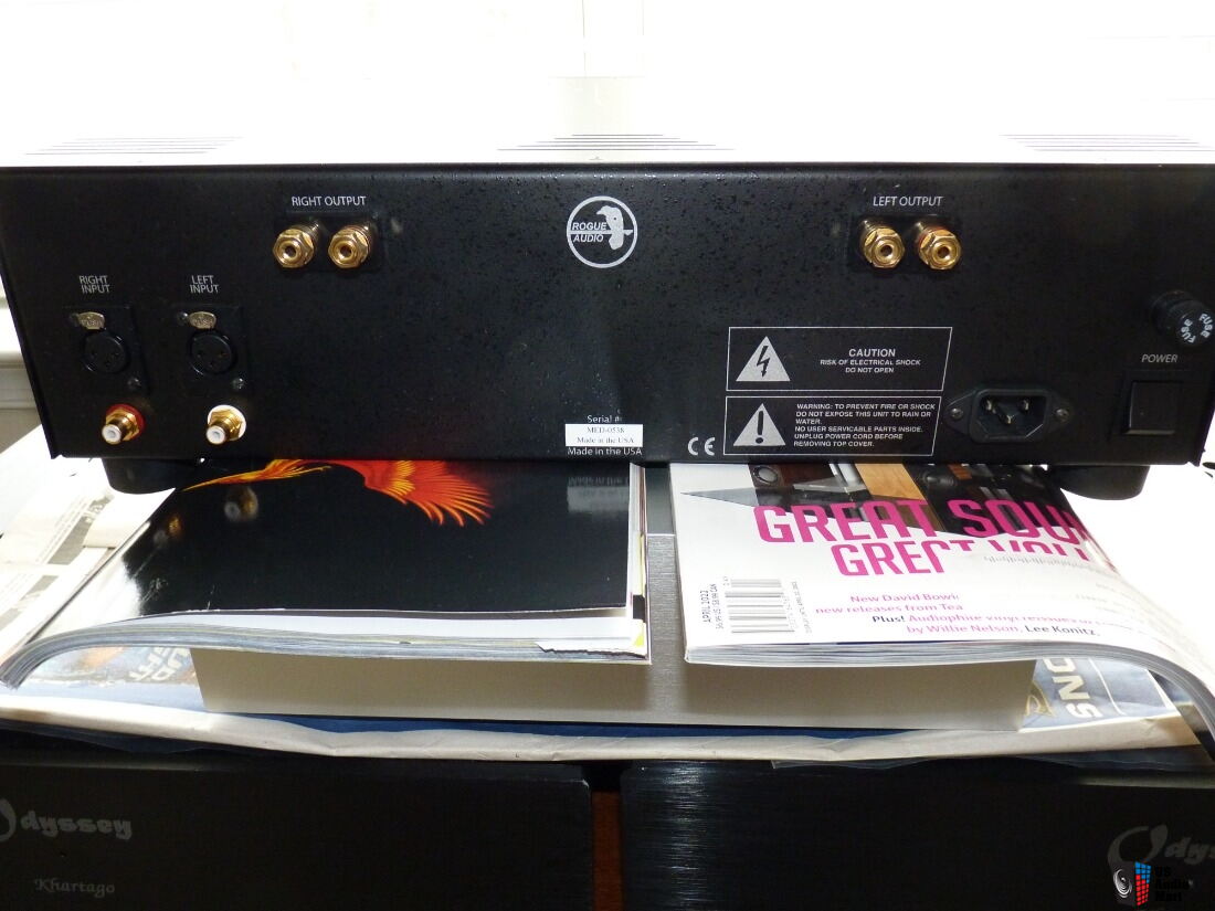 Rogue Audio Medusa stereo tube hybrid Class D amp, silver, 200/400 WPC ...