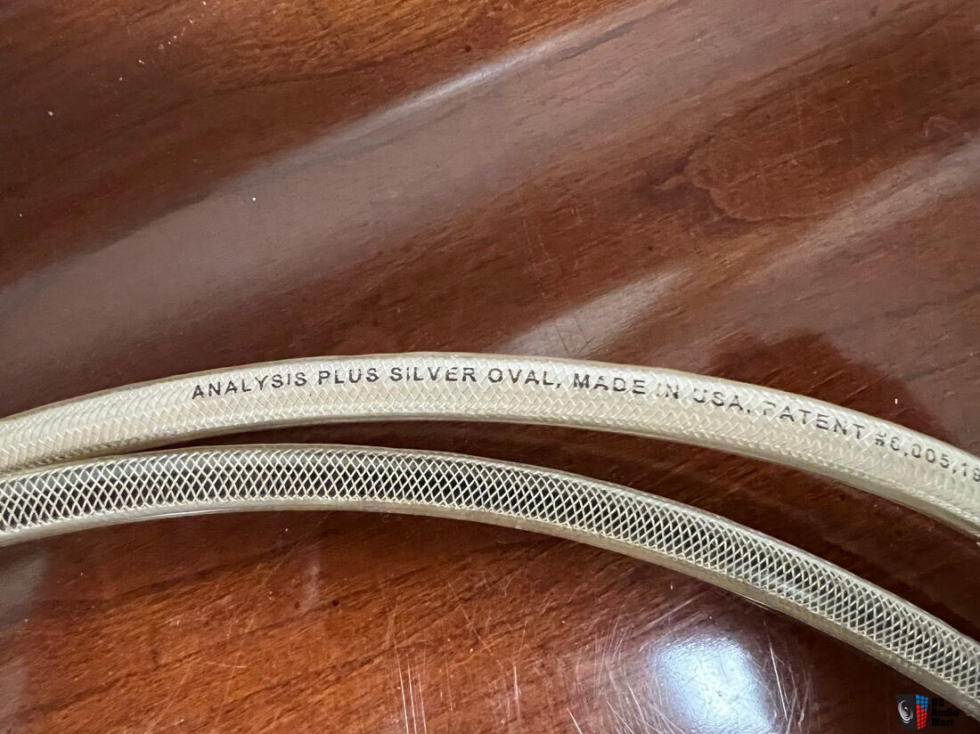 Analysis Plus Silver Oval RCA Interconnect, 0.5 meter, free shipping ...