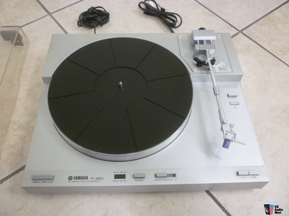 Yamaha P-450 Turntable Vinyl Record Player with Cartridge Needle Stylus ...
