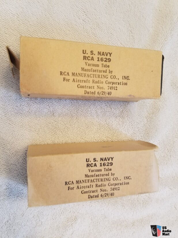 Pair of 1629 green eye vacuum tubes Photo #3900772 - US Audio Mart