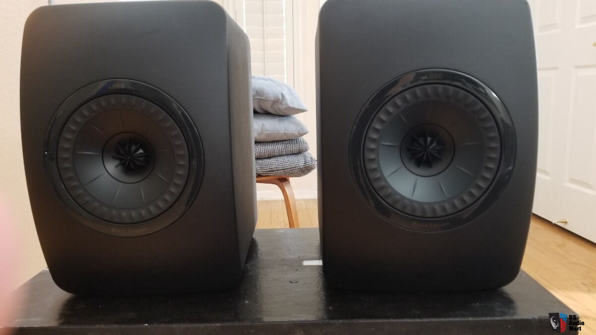 KEF LS50 Black on Black cabinets & drivers - PRISTINE Condition FREE ...