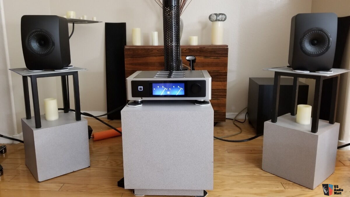 KEF LS50 Black on Black cabinets & drivers - PRISTINE Condition FREE ...
