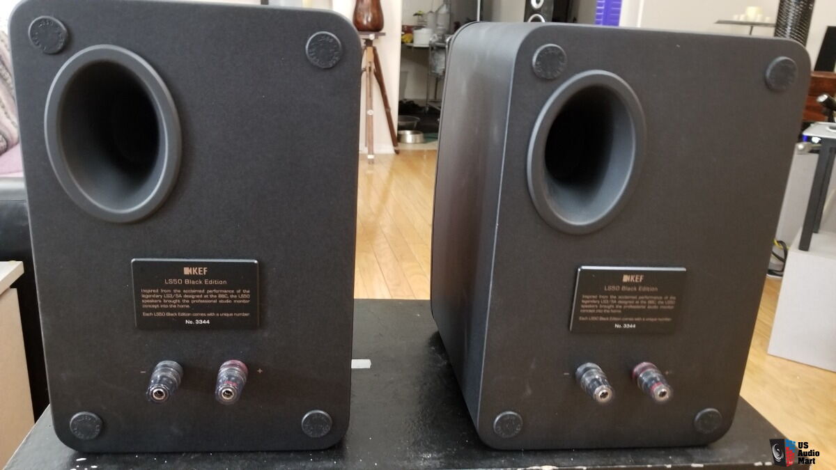 KEF LS50 Black on Black cabinets & drivers - PRISTINE Condition FREE ...