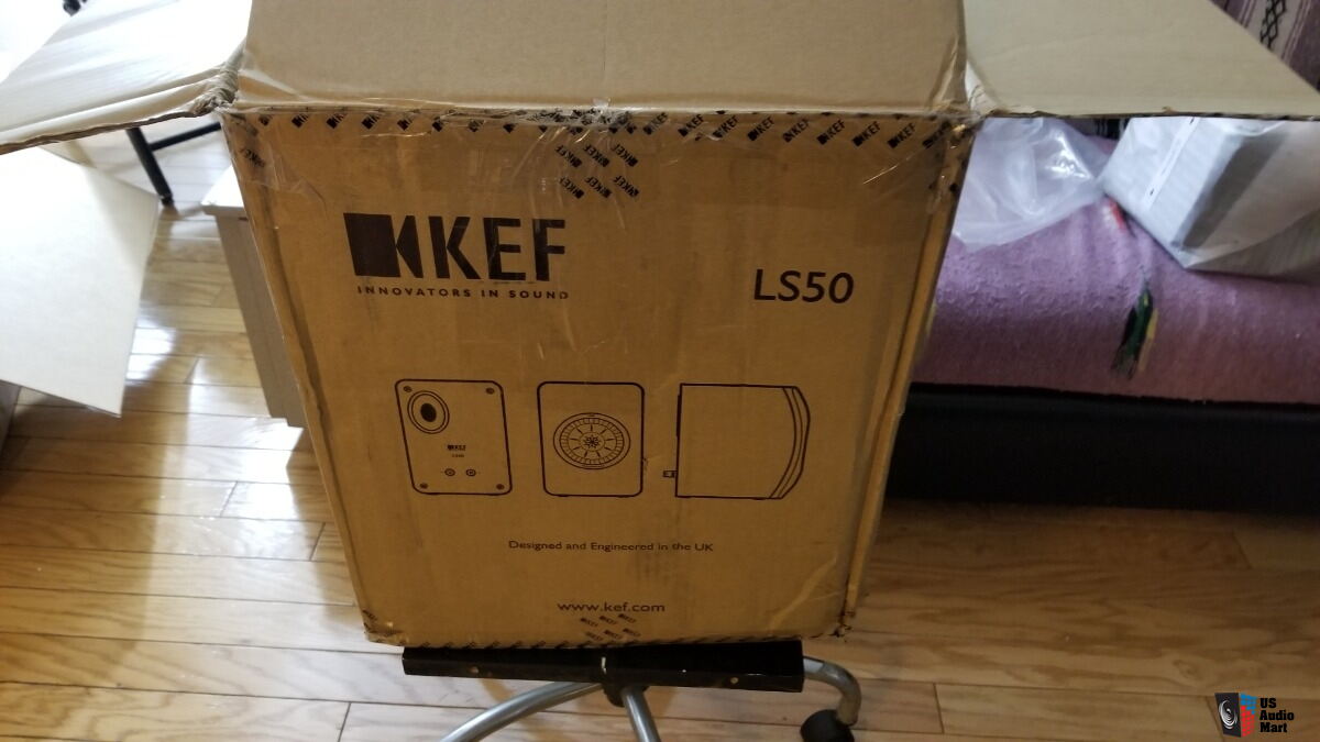 KEF LS50 Black on Black cabinets & drivers - PRISTINE Condition FREE ...