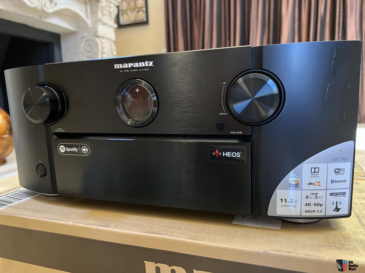 Marantz AV7703 11.2 Channel Network AV 4K Ultra HD Preamp Processor ...