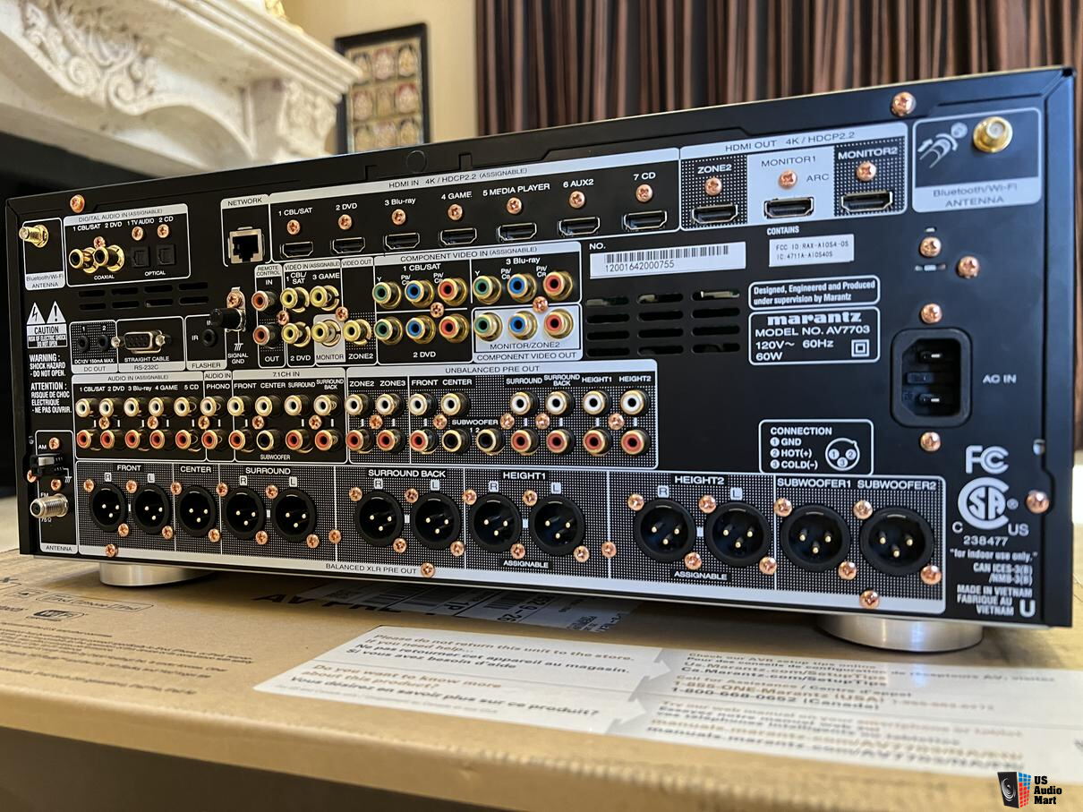 Marantz AV7703 11.2 Channel Network AV 4K Ultra HD Preamp Processor ...