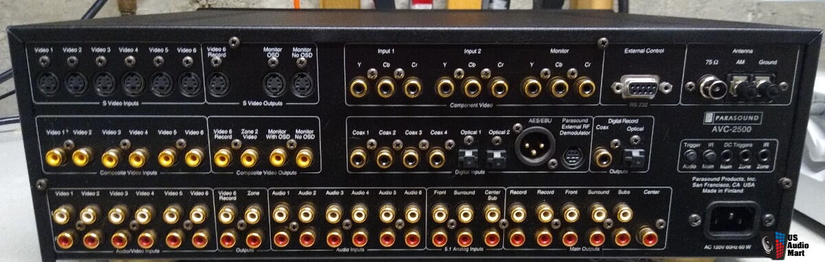 Parasound AVC 2500 A/V Pre Amp Photo #3904660 - US Audio Mart