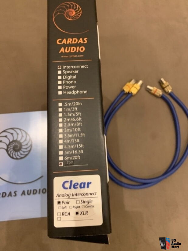 Cardas clear xlr interconnect 0.75m pair Photo #3737120 - UK Audio Mart