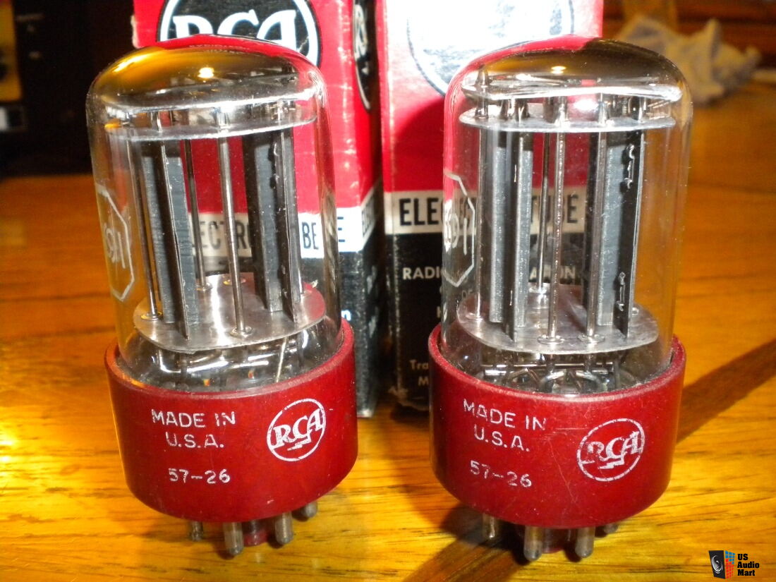 RCA JAN-CRC-5691/6SL7GT Red Base Tubes, Matched Pair Photo #3915475 ...