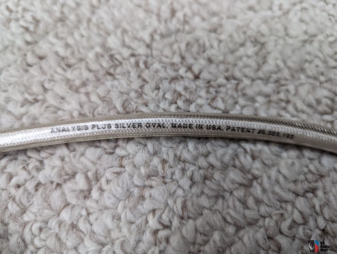 Analysis Plus Silver Oval Interconnects w/ Locking RCAs - 1.5 meters ...
