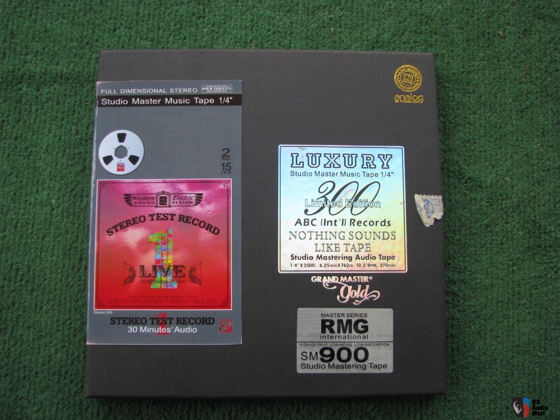 Stereo Test Record 2 trach 15 ips. Studio Master tape. 1/4 inch For ...