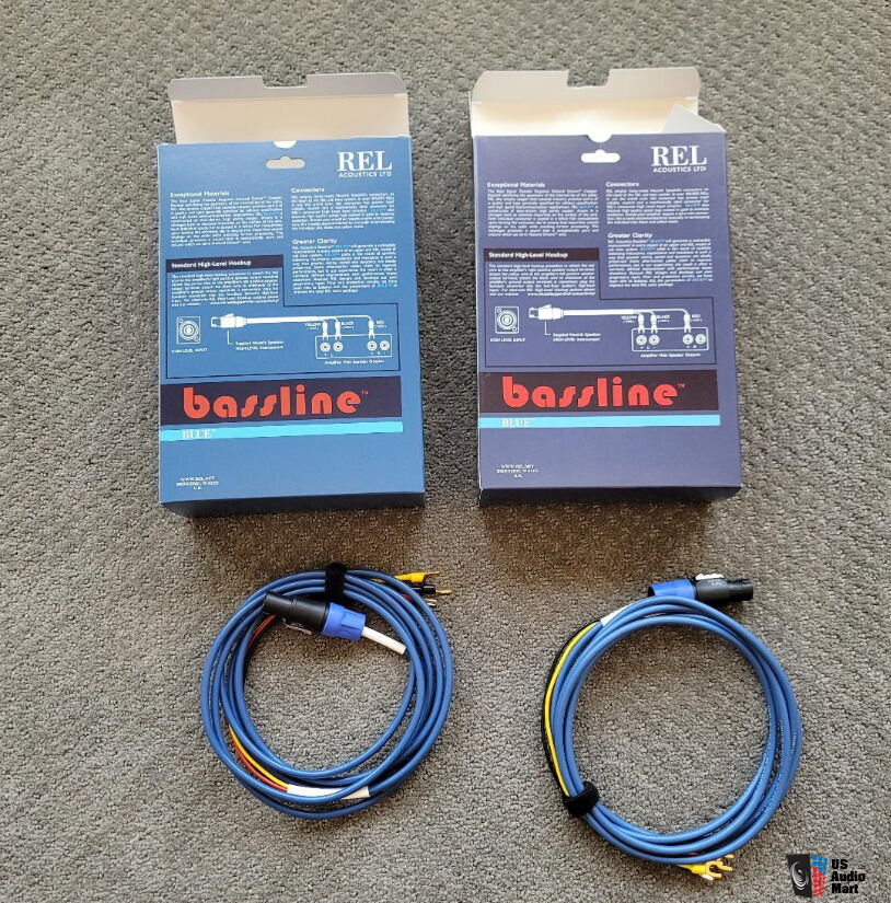 REL Baseline Blue Subwoofer Cable 3M (2pcs.) Photo #3923966 - US Audio Mart