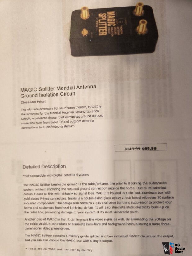 Mondial MAGIC Splitter Photo #3925587 - US Audio Mart