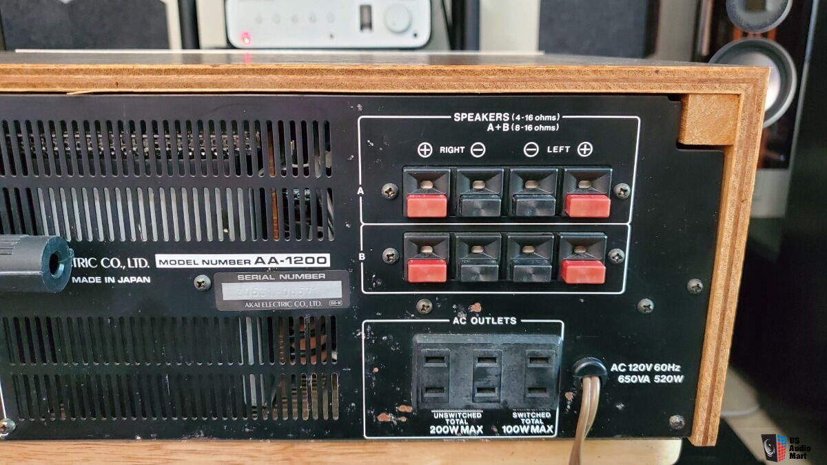 AKAI AA-1200 Flagship Receiver : 120 WPC - Dual Transformer - MM Phono ...