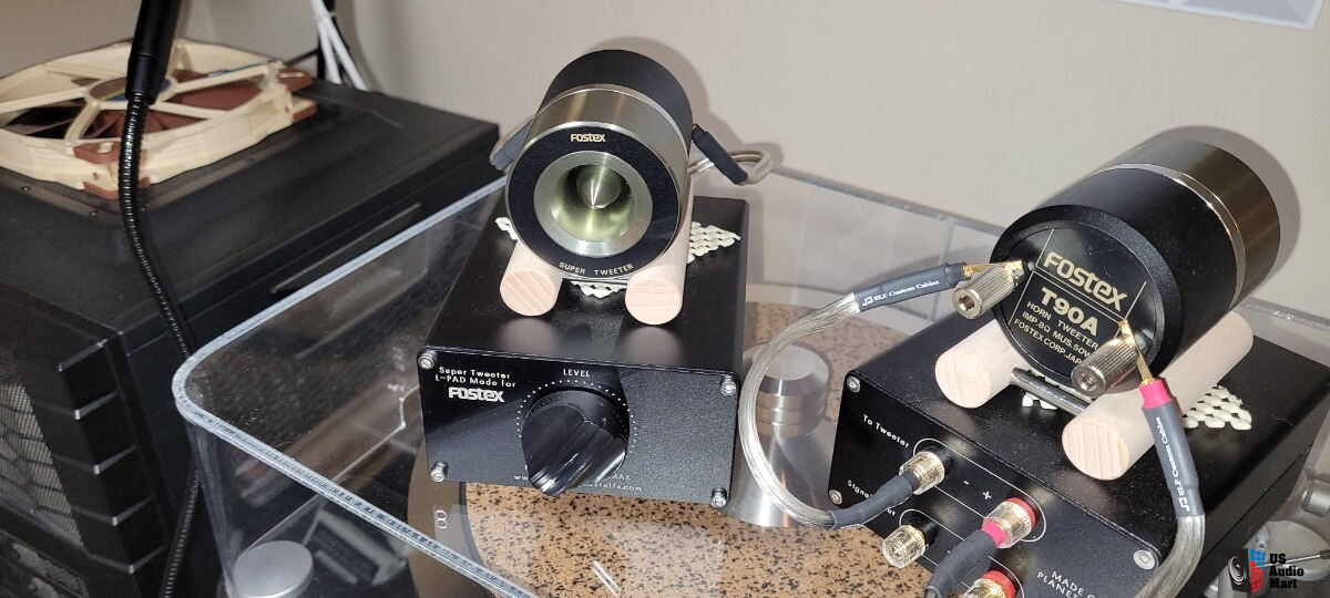 New Fostex T-90A Super tweeters with L pad attenuators Photo #3934750 ...