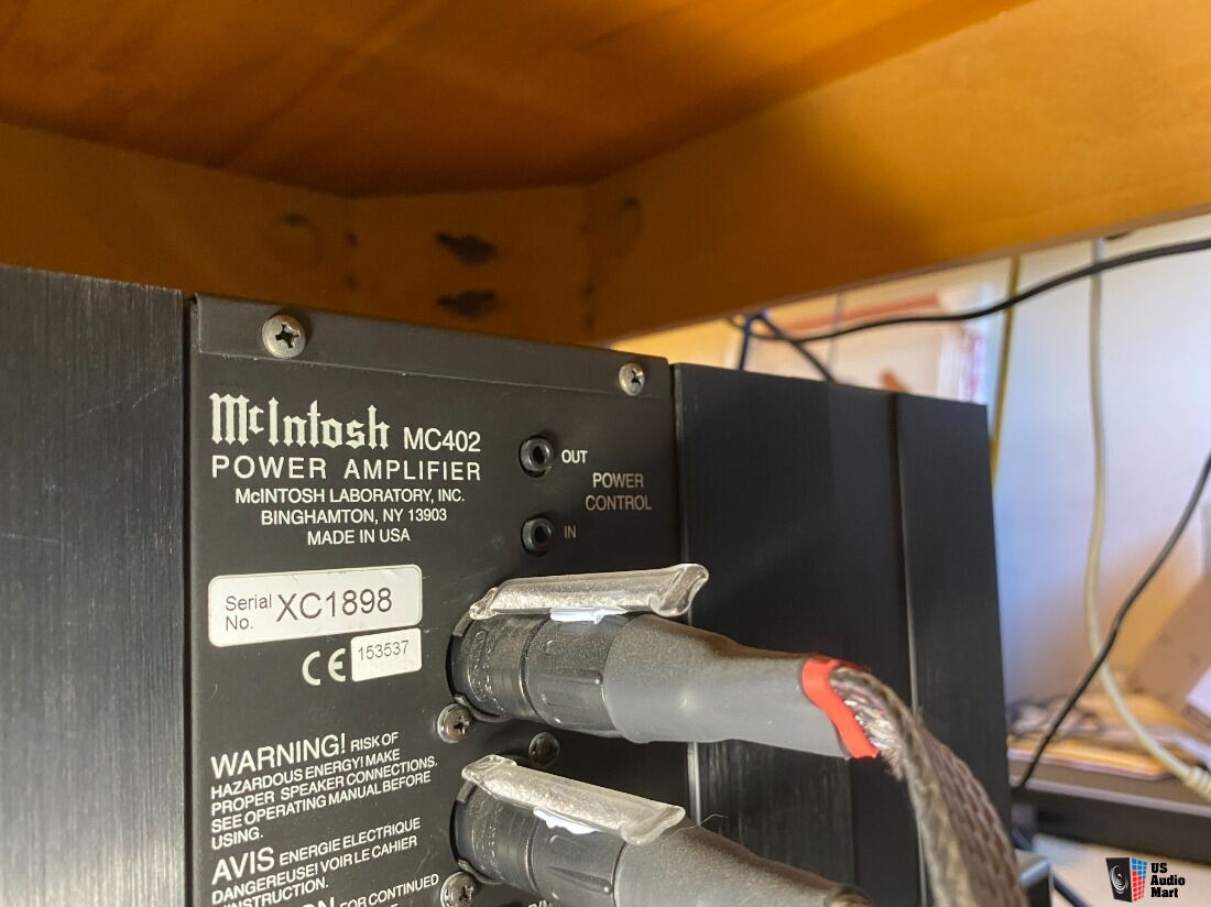 McIntosh MC402 Power Amplifier with McIntosh Factory Box Photo #3937874 ...