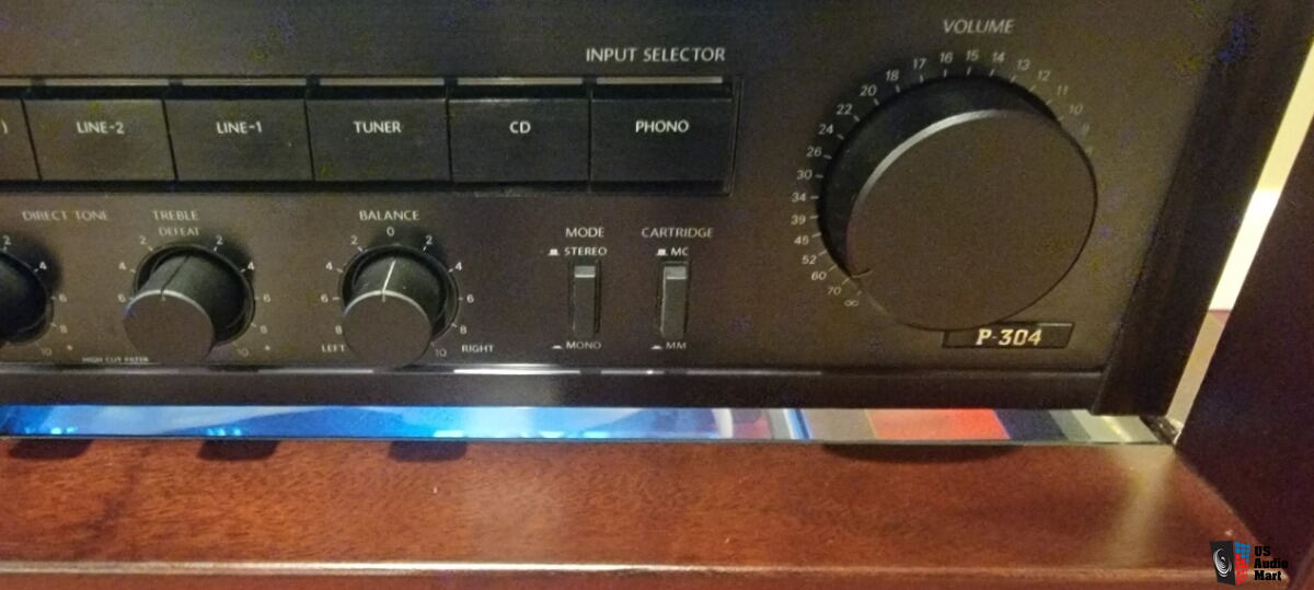 Onkyo P 304 vintage stereo preamplifier with selectable MC/MM Photo ...