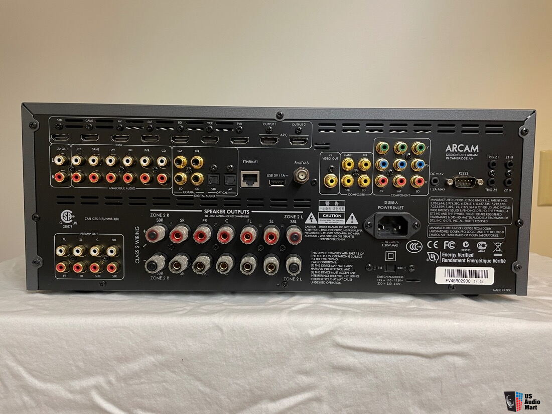 Arcam AVR450 7.1 Channel 4k AV Receiver Photo #3953404 - US Audio Mart