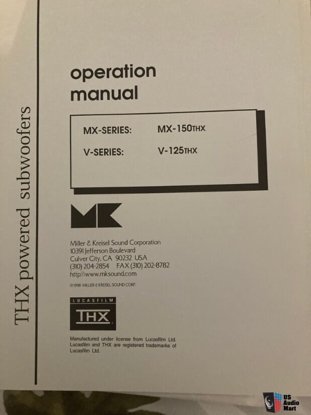 Miller & Kreisel M&K MX-150 THX Subwoofer Photo #3961617 - US Audio Mart