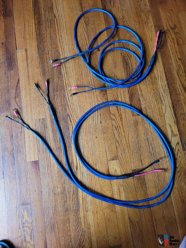 MasterBuilt Von Schweikert purple speaker cable. 8ft bi-wire. All ...