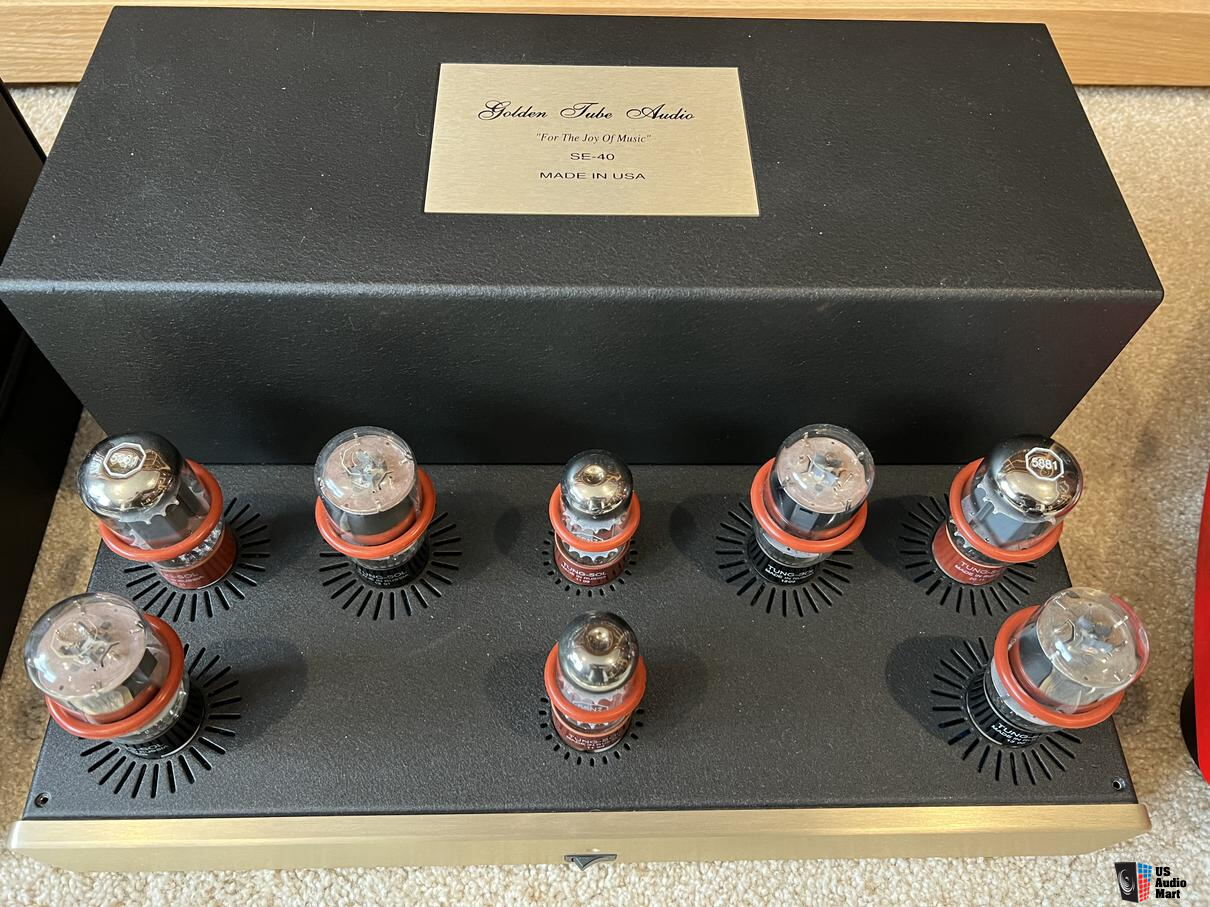 Golden Tube Audio SE-40 tube amp. monoblocks-made in the USA Photo ...