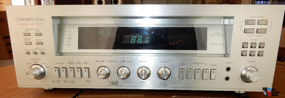 Concept 12.0D HiFi AM FM Stereo Amplifier 120 w/ch clean fully tested ...