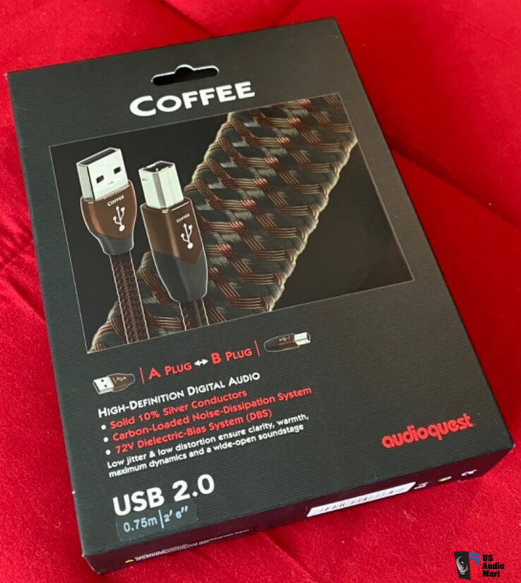 AudioQuest Coffee USB A to B A-B Cable 0.75 m Photo #3986871 - US Audio ...