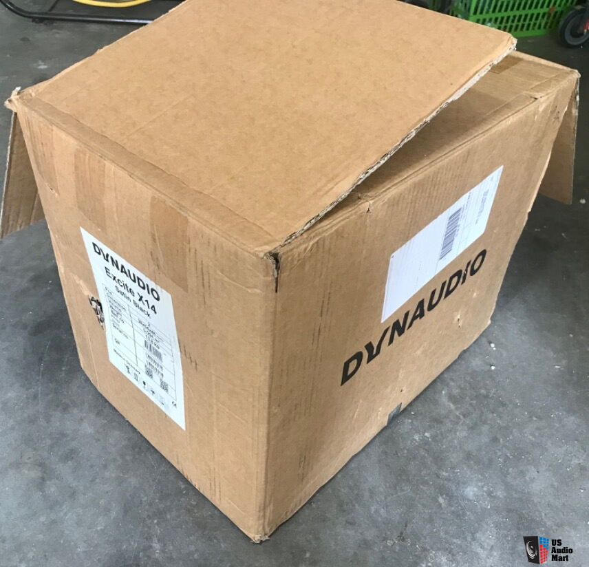 Dynaudio Excite X14 satin black pair box packing Photo #4000671 - US ...