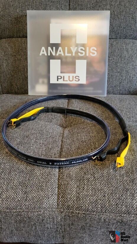 Analysis Plus Black Mesh Oval 9 Single speaker cable- 5 ft Photo ...