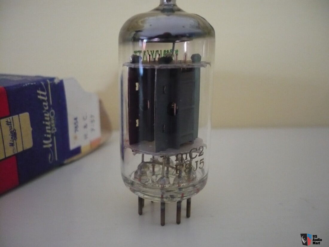 Dario Miniwatt Grey Plate 12AX7 Tube Mfg @ La Radiotechnique France ...