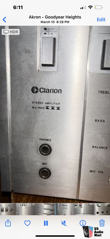 Clarion UFO Series 1969 MA7800 Int. Amp & MD7800 Tape Deck Photo ...