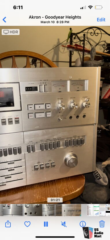 Clarion UFO Series 1969 MA7800 Int. Amp & MD7800 Tape Deck Photo ...