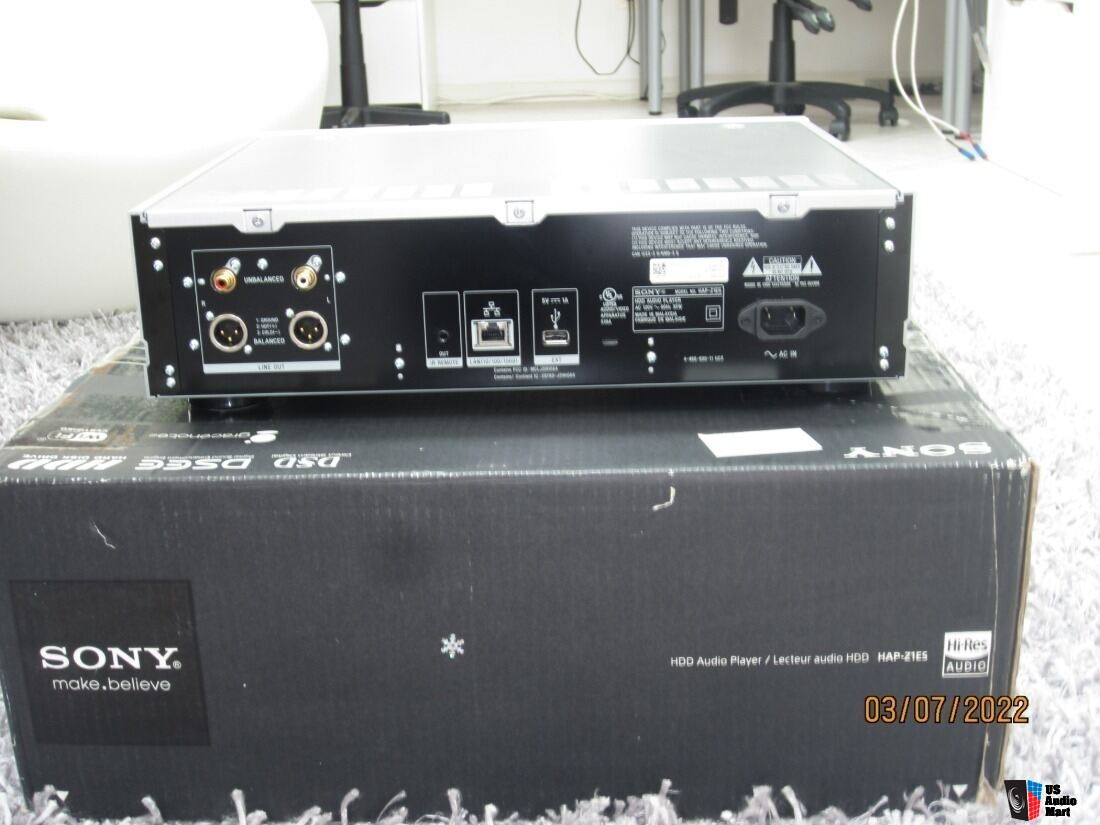 The SONY HAP-Z1ES Network Server / Streamer; HAPZ1ES; Silver; Remote ...