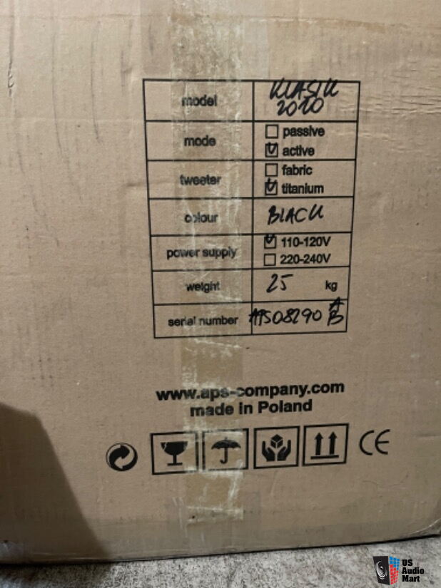 APS Klasic 2020 active studio monitors New open box! Photo #4016303 ...