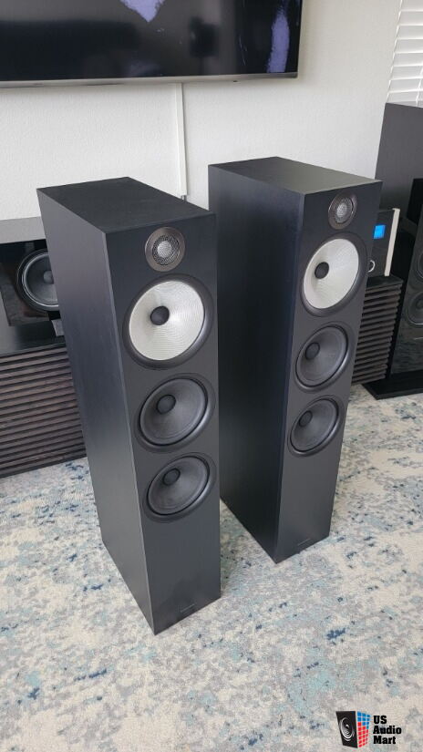 B&W 603 Tower Speakers Bowers & Wilkins Black Three Way Cintinuum ...