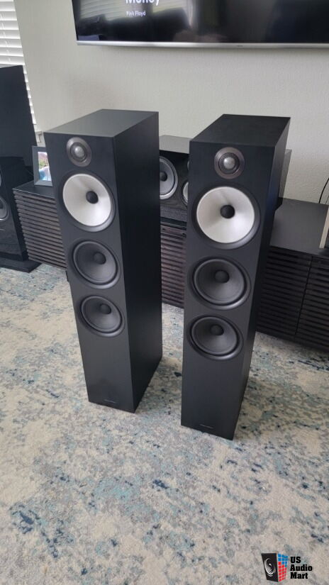 B&W 603 Tower Speakers Bowers & Wilkins Black Three Way Cintinuum ...